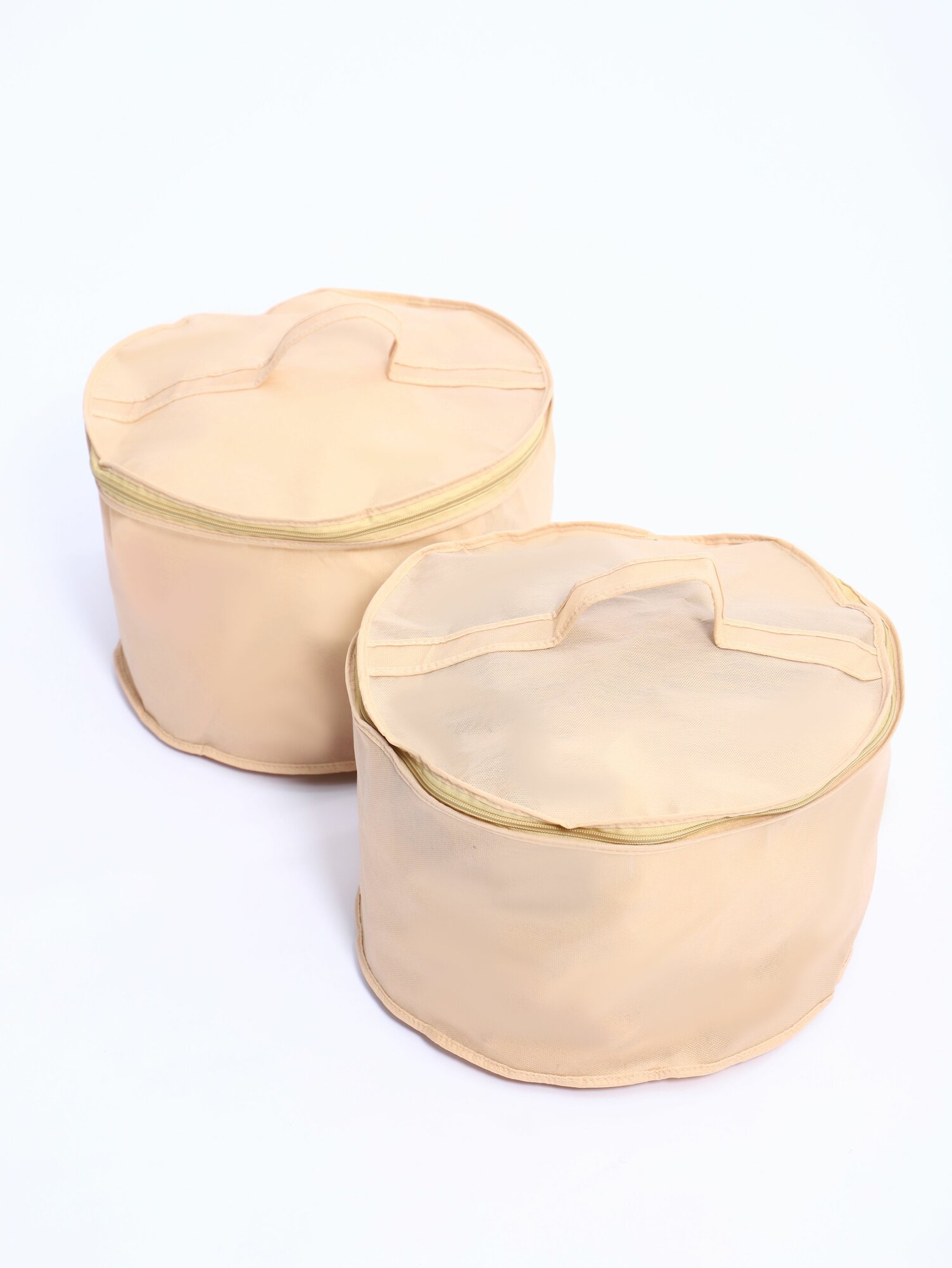 Чехол для обуви Fusion, бежевый, спанбонд, для шляп, 2 чехла по 33*33 см