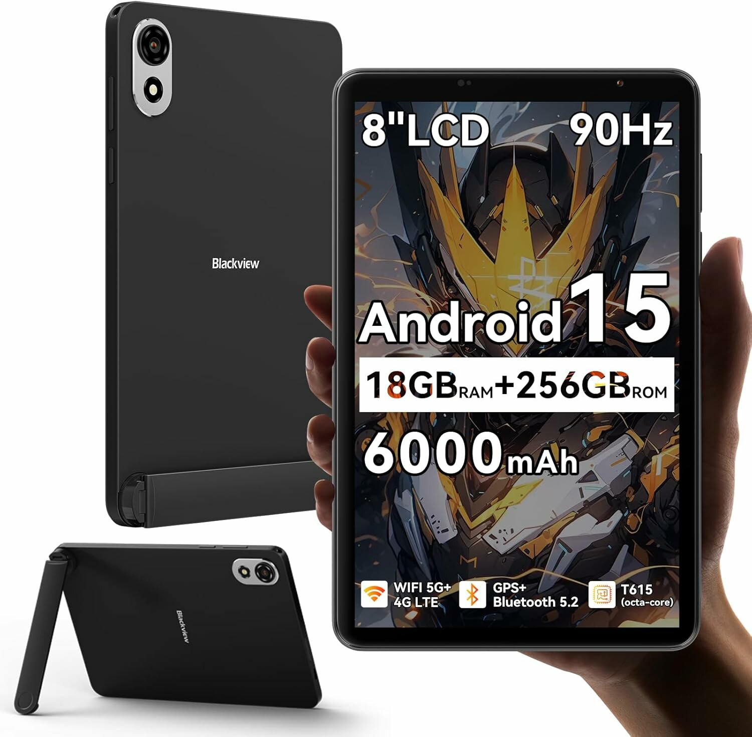 Blackview ZENO 1 8-дюймовый планшет Android 15 Mini Cellular с Gemini AI, небольшой игровой планшет со слотом для SIM-карты, 6 ГБ 256 ГБ/2 ТБ