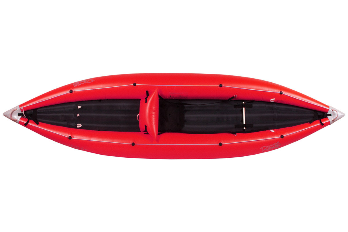Байдарка надувная "Вольный Ветер" "Соло", красный, с самоотливом