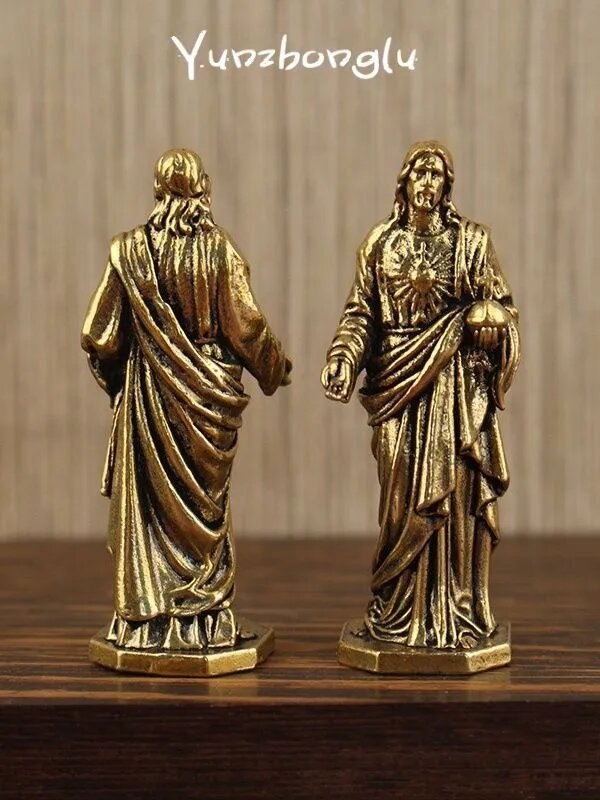 Скульптура Бога, медная скульптура, настольный декоративный предмет
