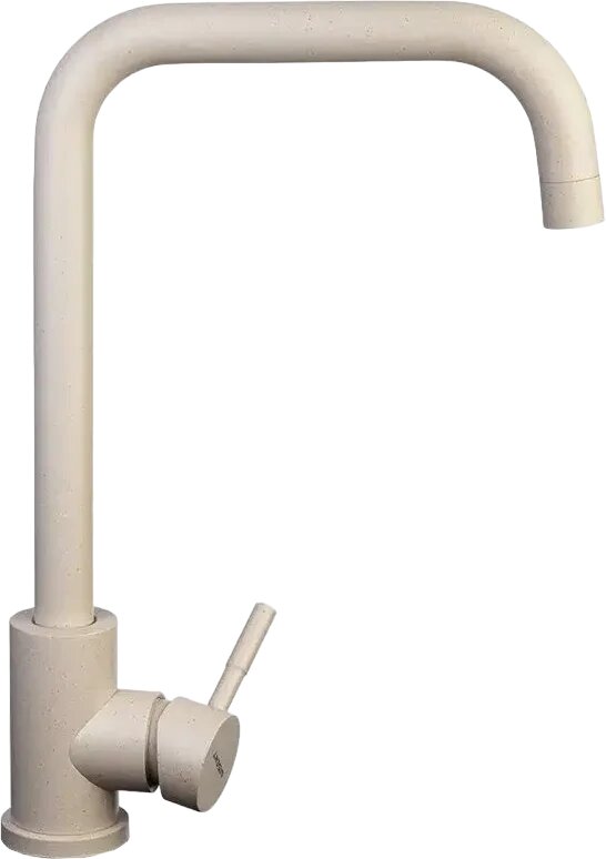 Смеситель для кухни Wisent W4998-4-20 с поворотным изливом, бежевый, матовый, однорычажный, нержавеющая сталь, с керамическим картриджем