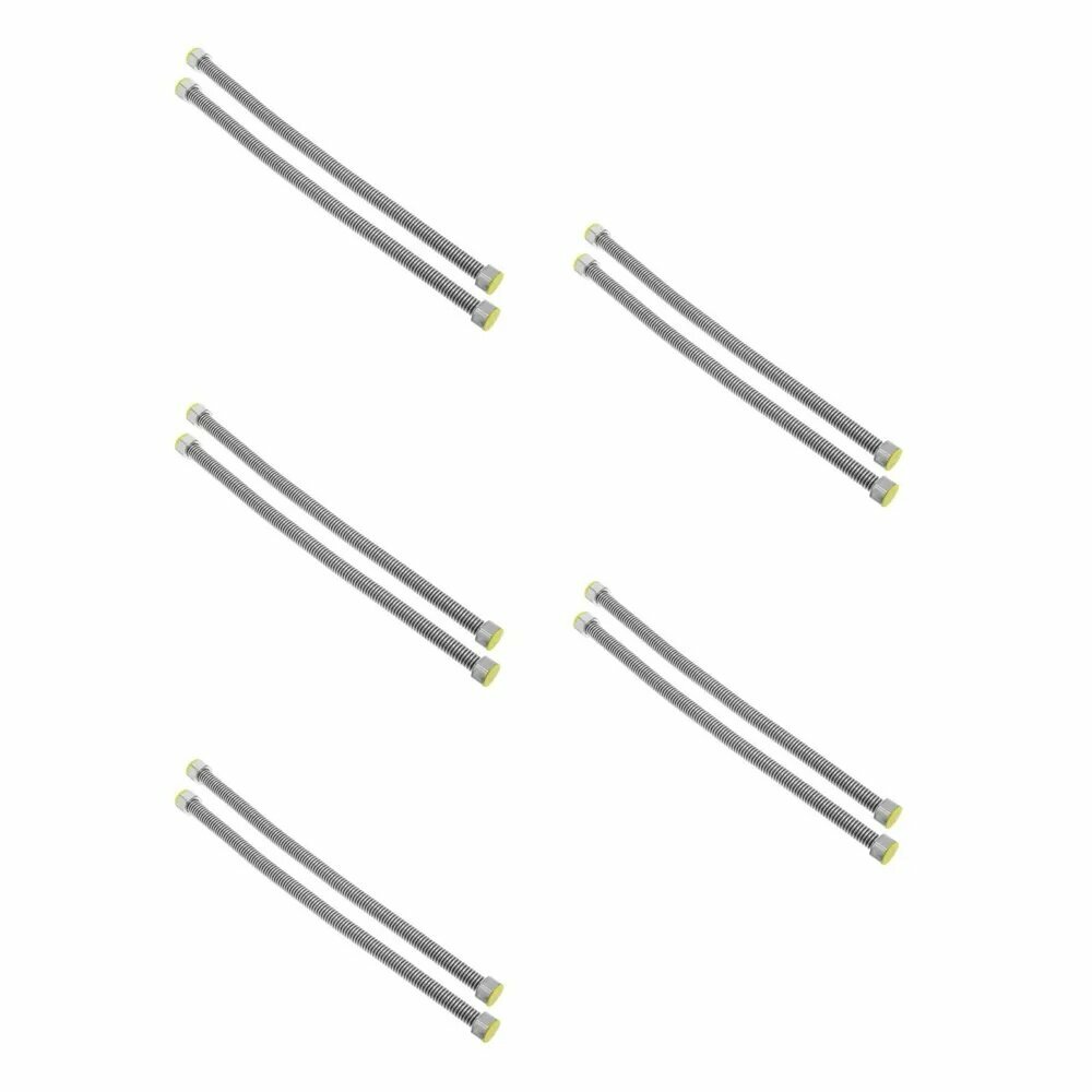 Гофрированный шланг из нержавеющей стали 304 для водяного нагревателя, гибкий подключающий элемент, 10 шт