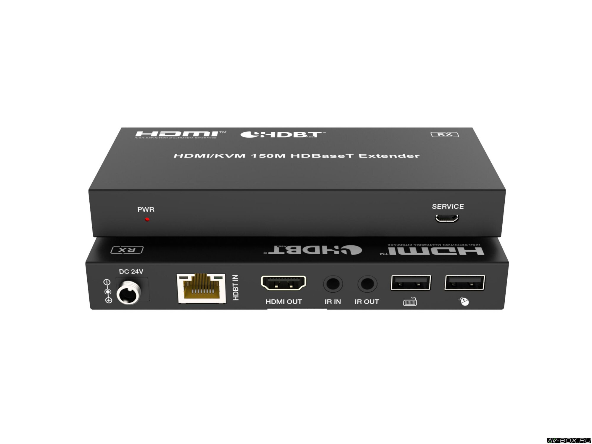 AV-BOX BT150P Удлинитель HDMI 2.0 стандарта HDBaseT 18 Гбит/с (150 м) с функцией KVM