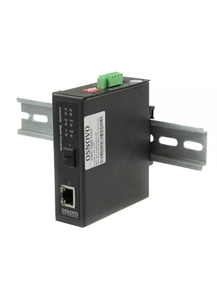 Медиаконвертер OMC-1000-11HX/I черный