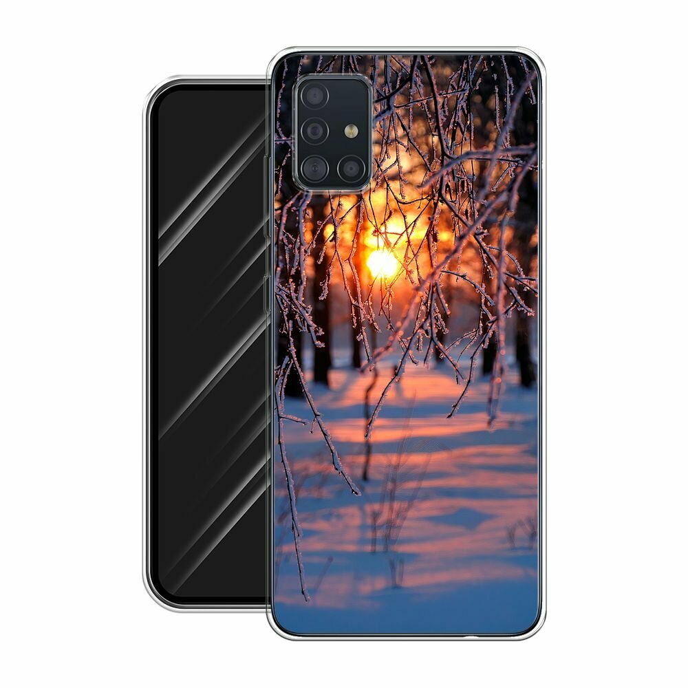Чехол на Samsung Galaxy A51 / Самсунг Гэлакси А51 с принтом Зима 7 — фото 1