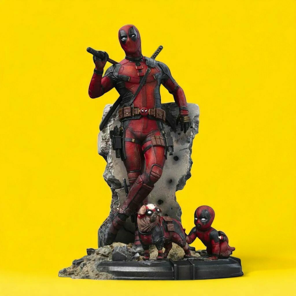 Фигурка Дэдпул "Дэдпул и Росомаха" от Iron Studios, коллекционная