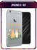 Чехол на Apple iPhone 6 / Айфон 6 с принтом "Весенние кролики", прозрачный