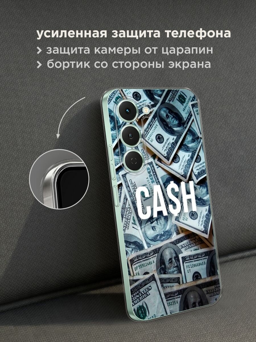 Чехол на Tecno Spark 40 Pro / Текно Спарк 40 Про с принтом "Cash" — фото 1