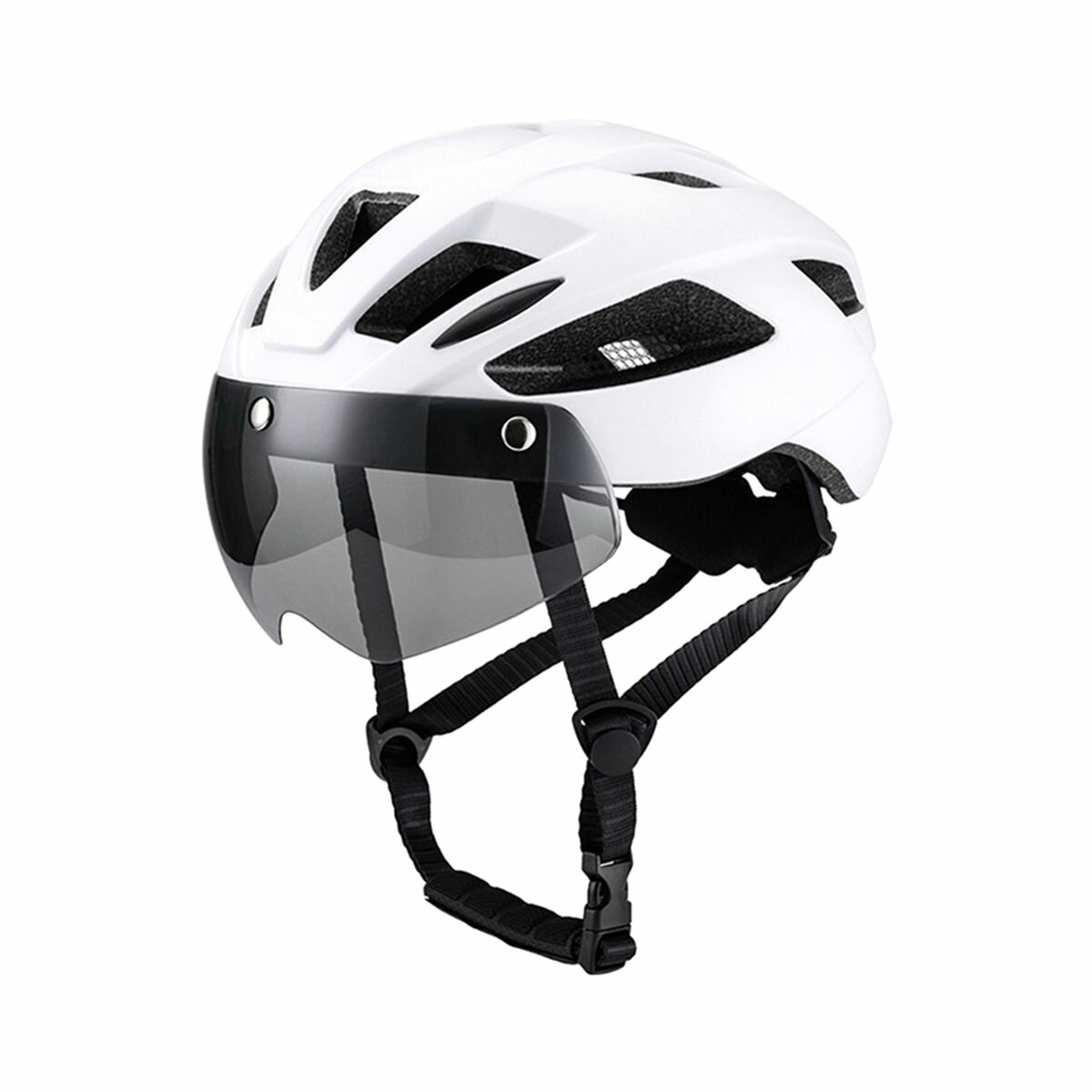 Велошлем Для Взрослых, Легкий Микрокорпус, Мужчины Женщины, Белый
