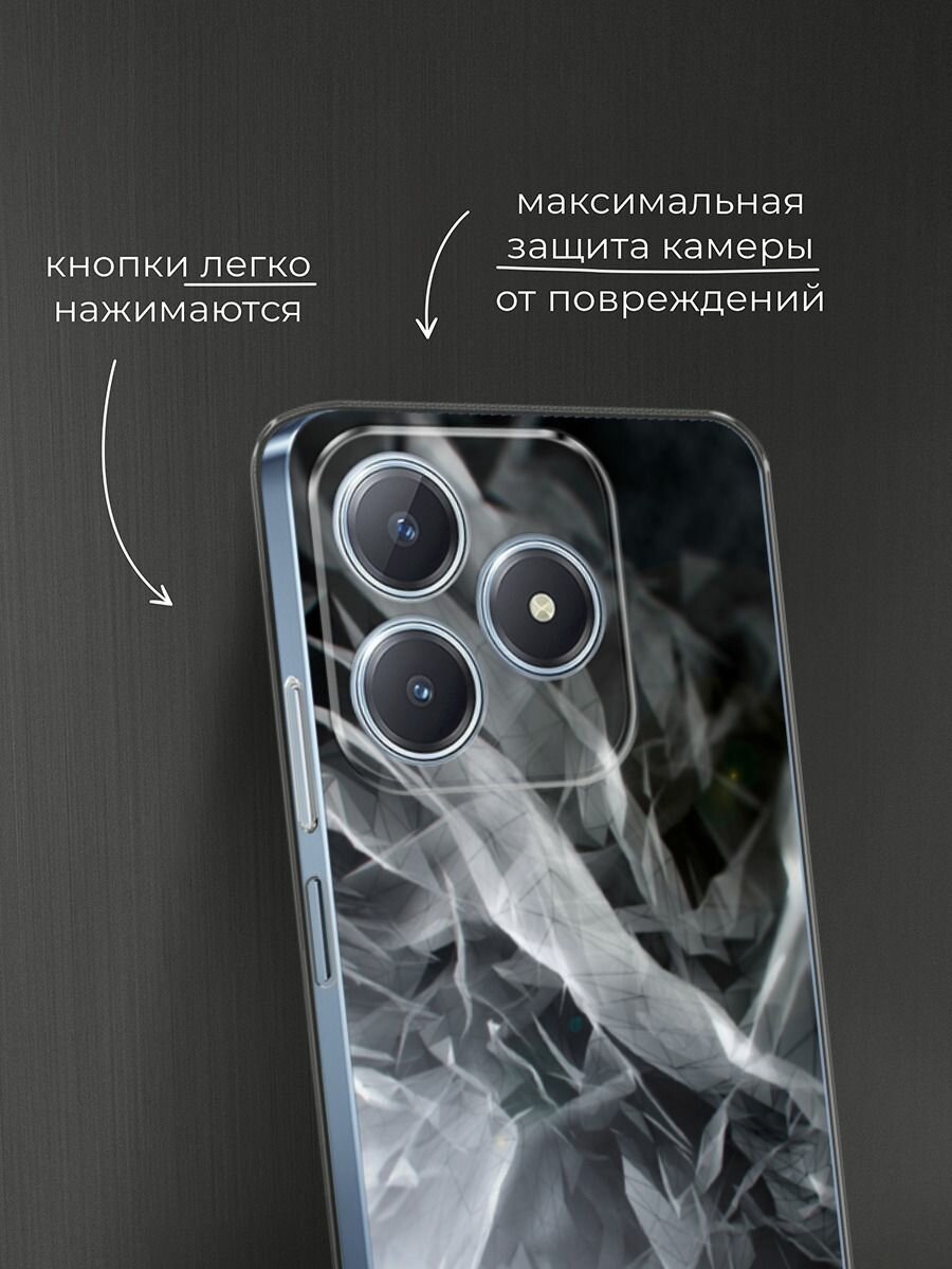 Силиконовый чехол на Realme C63 / Реалми С63 с принтом "Абстракция 9" — фото 1