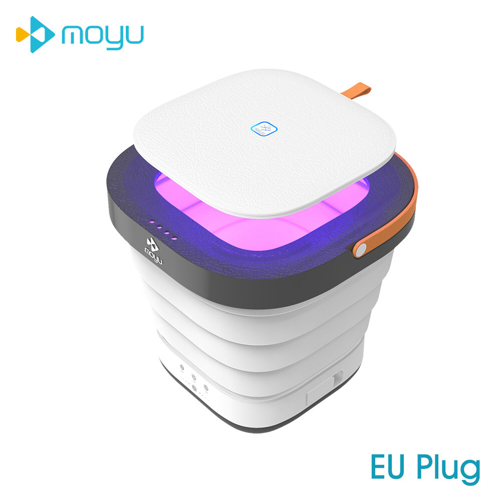 Мoyu XPB08-F1 Складной стиральный автомат Мини портативный 0.8кг 220В 50Гц 40Вт Размер 29.2см Размер сложен 29.2*29.2*9.4см Вес упаковки 2кг В комплект входят 1*Машинка 1*Сумка для хранения