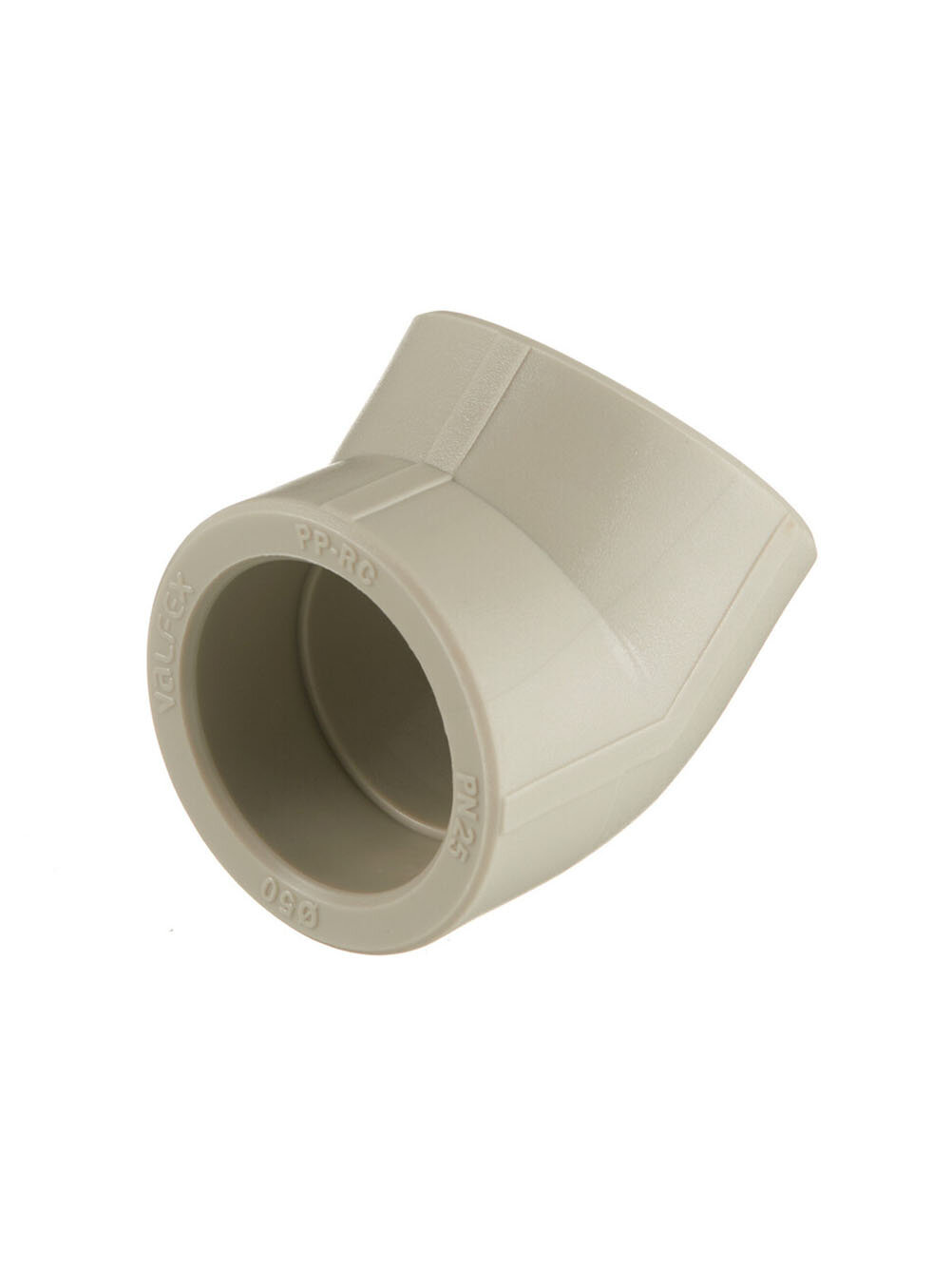 Угол полипропиленовый 50 мм 45 град серый (10107050Г)