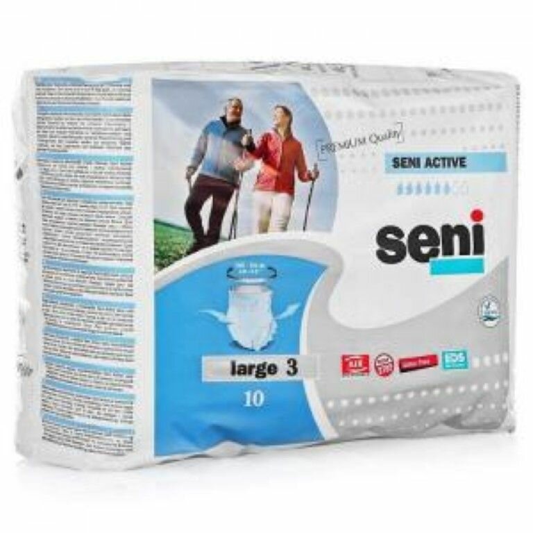Подгузники для взрослых SENI впитывающие трусики Active 3, 10 шт