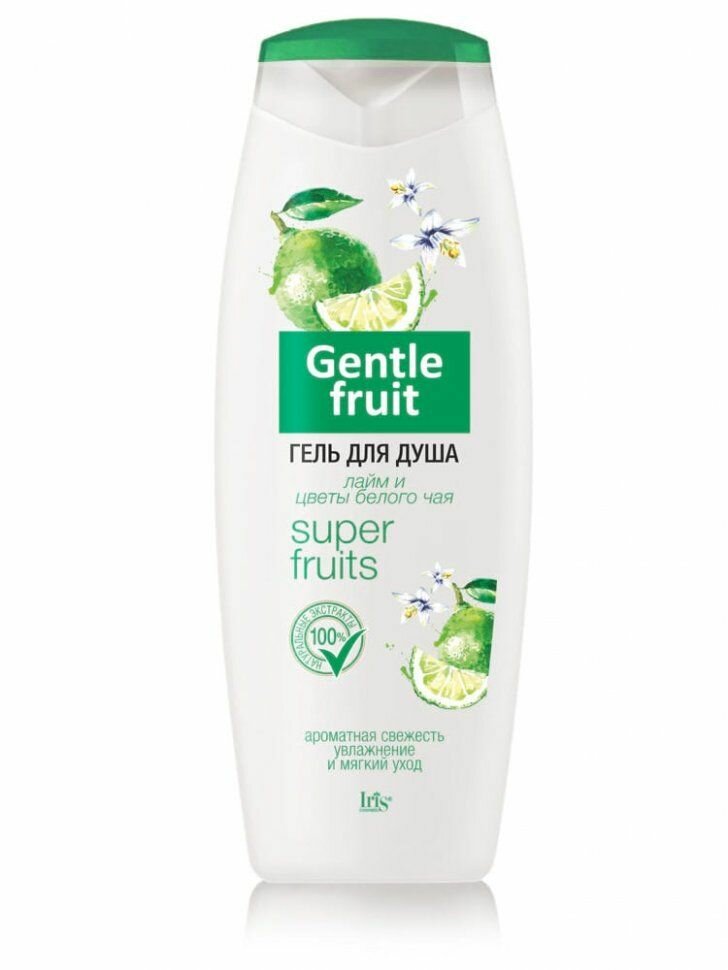 Iris Gentle Fruit Гель для душа Лайм и цветы Белого Чая, 400мл