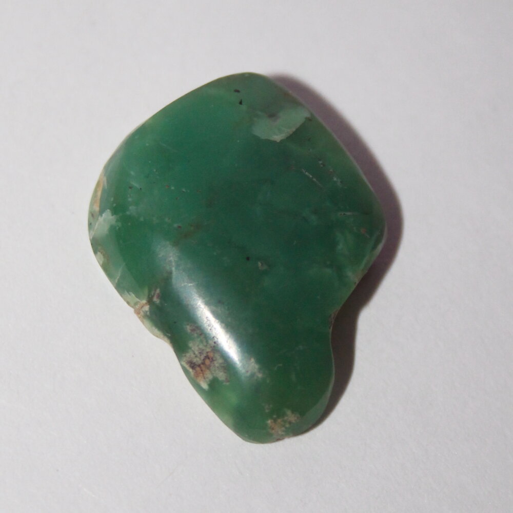 Хризопраз натуральный, коллекционный образец, Казахстан, "True Stones"