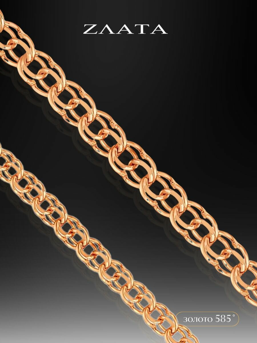 Браслет, красное золото, 585 проба