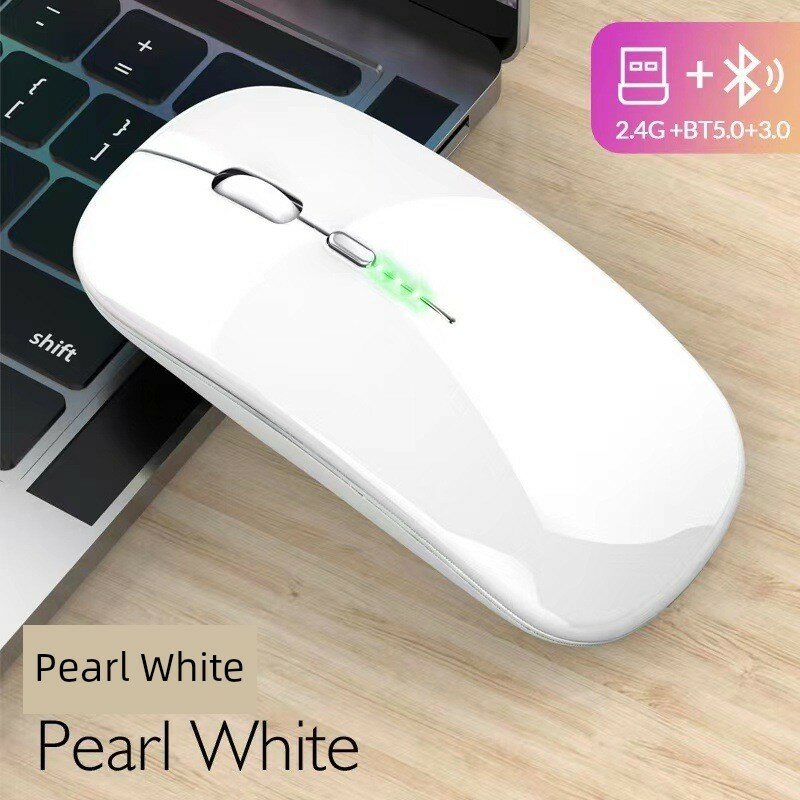 Беспроводная мышь Bluetooth с двойным режимом работы, совместимая с ноутбуком Mechanical Revolution Aurora X,