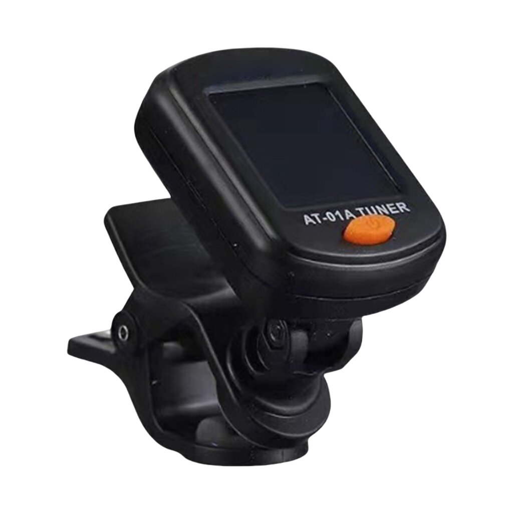 Зажимной Электрогитарный Тюнер с ЖК-дисплеем, Вращающийся на 360 Градусов Электронный Тюнер для Гитары, Гавайской Гитары, Скрипки, Банджо