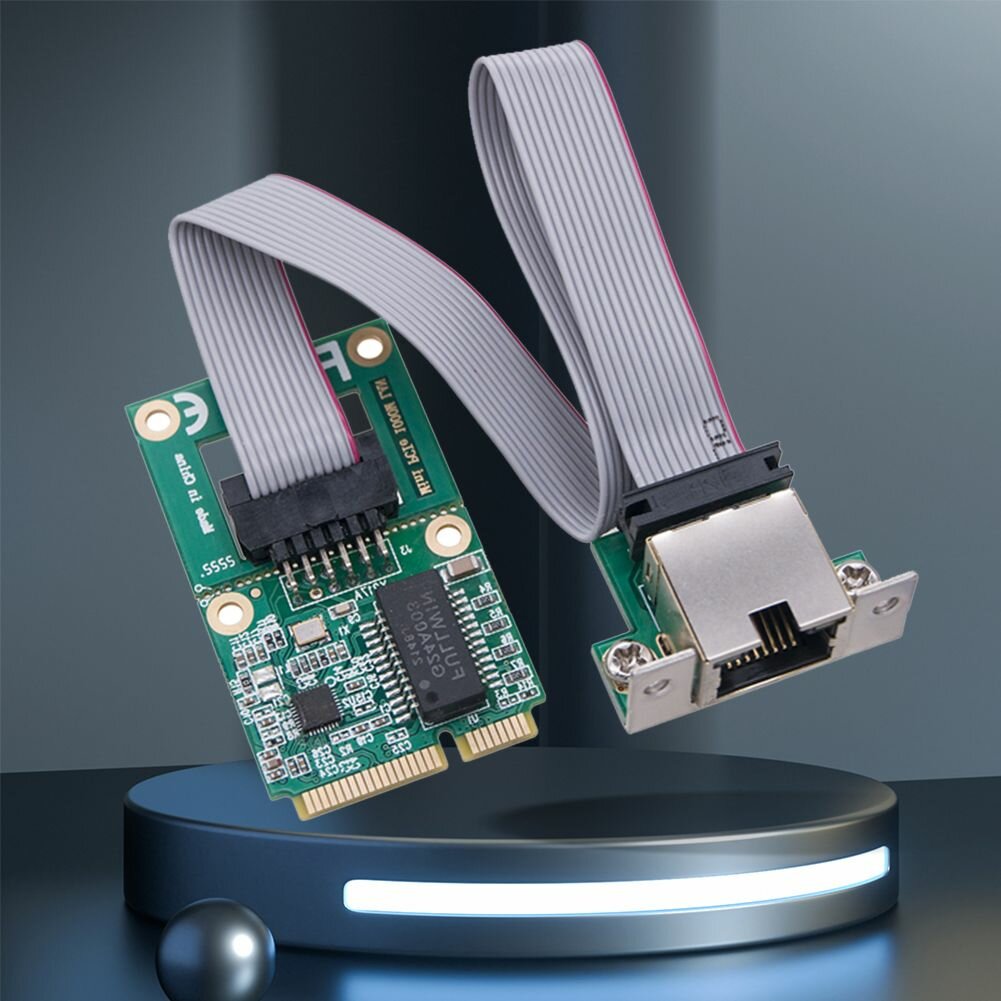 Mini PCI-E гигабитная сетевая карта, полный дуплекс