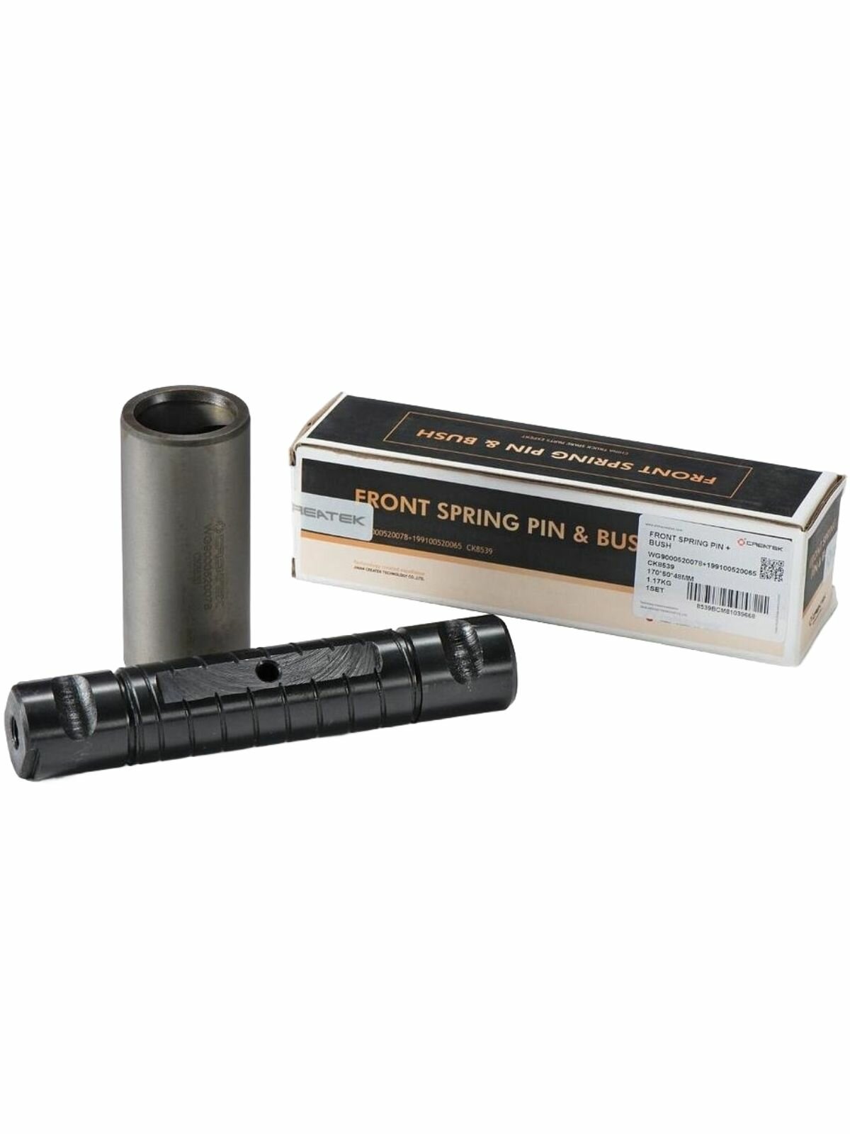 Палец передней рессоры + втулка D-30 L-155 качество от CREATEK Арт. WG9100520065+WG9000520078