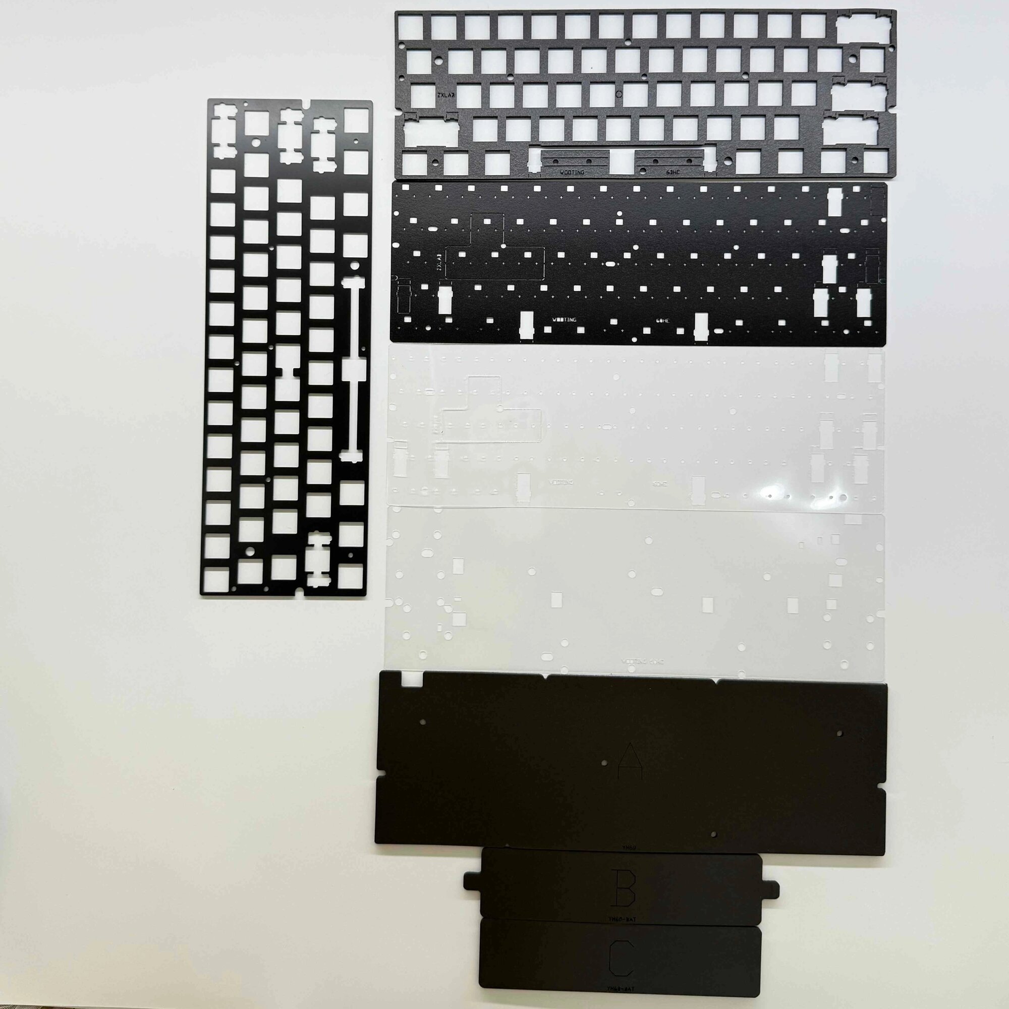 Wooting60HE модифицированная клавиатура ym60 с магнитной осью, специальная звуковая сумка PORON, сэндвич, хлопковая