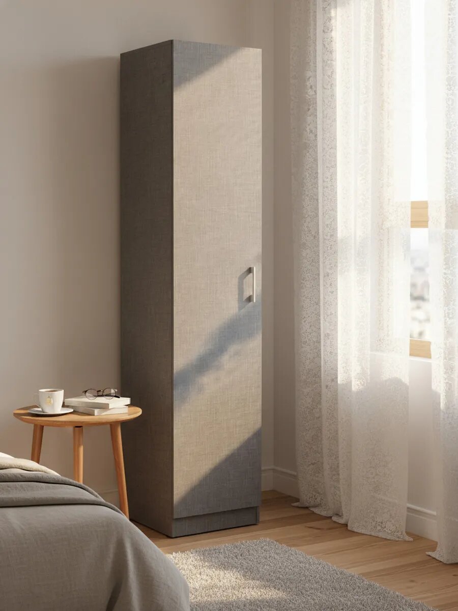 Шкаф пенал FRESTER распашной с полками в спальню прихожую на балкон, от производителя