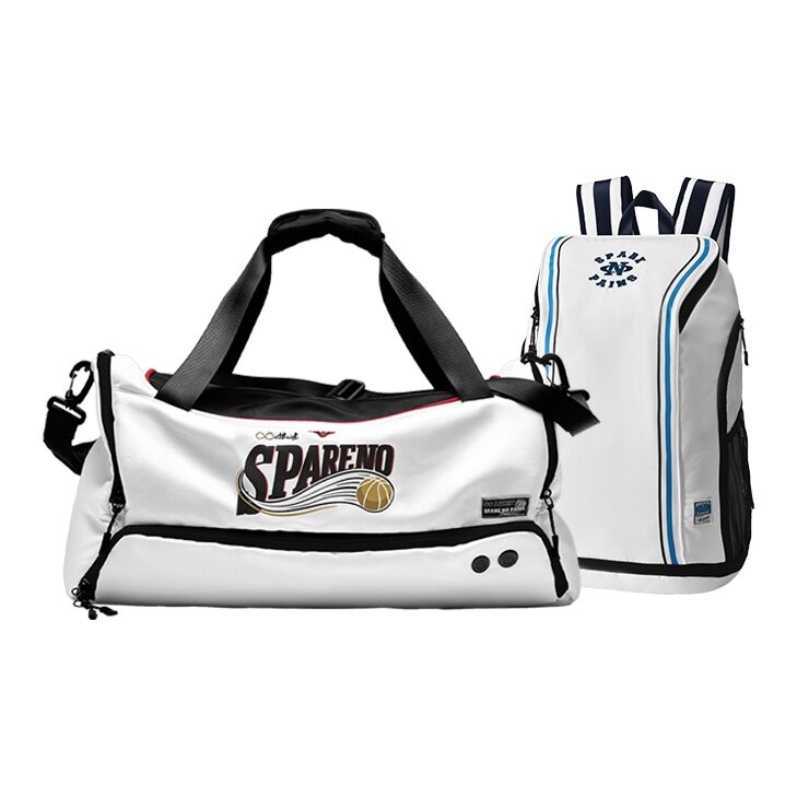 Сумка Спортивная сумка унисекс Spare No Pains белая, крупного размера