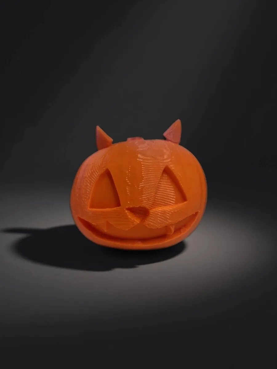 Колпачок на фаркоп "Тыква", пластиковый, оранжевый, под шар 50мм