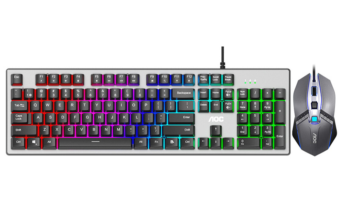 Комплект клавиатуры и мыши AOC, keyboard and mouse set