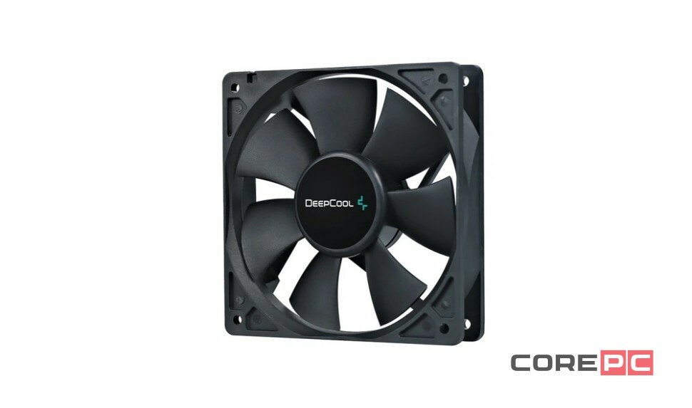 Вентилятор для корпуса Deepcool XFAN120 Black, гидродинамический, 1200 об/мин, 4-pin