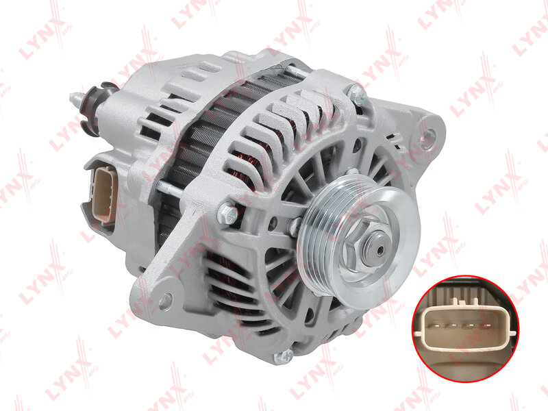 Генератор (85 A, 5PK) LYNXauto EA-1318. Для: MITSUBISHI Lancer X (CY) 1,5 07-16 / Lancer X (CY) 1,6 MIVEC 07-16 / ASX 1.6 MIVEC 10-13