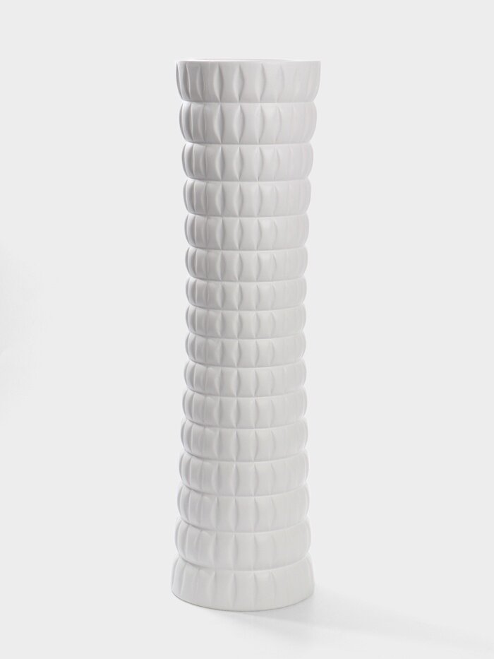 Ваза напольная керамика "Барто" 58х15 см, белый 10902449