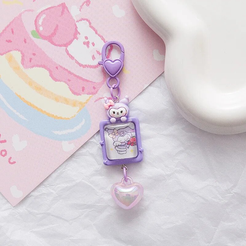 Брелок-браслет Hello Kitty Sanrio с персонажами Cinnamoroll, Kuromi, My Melody Сиреневый, 4