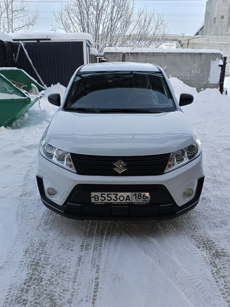 Утеплитель бампера с вырезом под радар для Suzuki Vitara Сузуки Витара 2018 -2024 II Рестайлинг