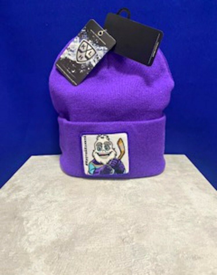 КХЛ Крутой Хоккей шапка зимняя хоккейная фиолетовая