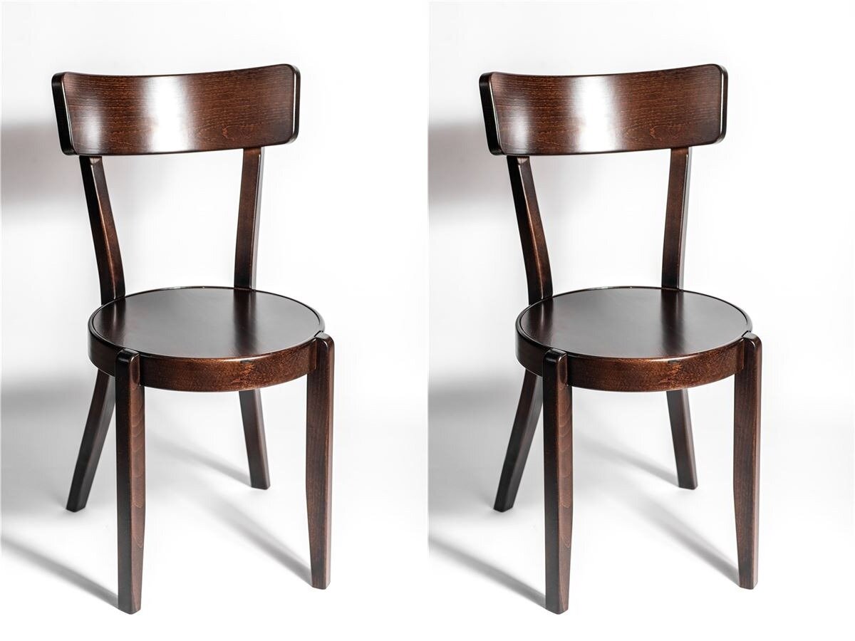 Комплект из 2-х стульев венских Sirius (темный орех) жесткое сиденье