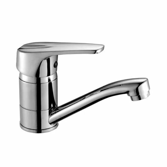 Смеситель ROSSINKA D40-22, для умывальника, поворотный излив, хромированное покрытие