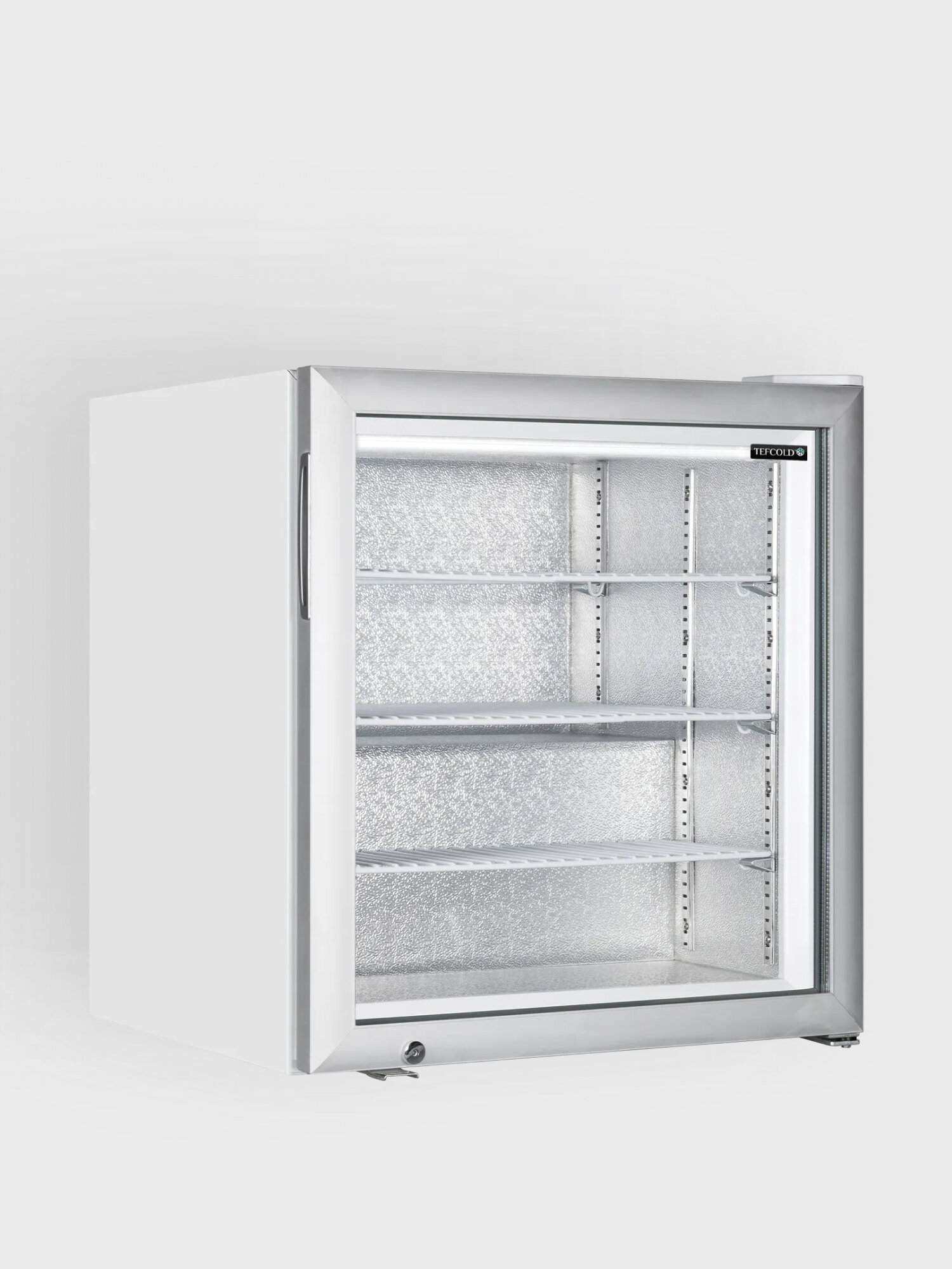 Морозильная камера TEFCOLD UF100G со стеклом, 88 л, 220 Вт, морозильник вертикальный