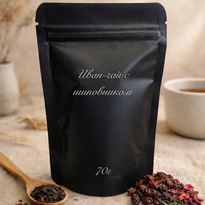 Иван-чай с шиповником и листьями смородины 70г