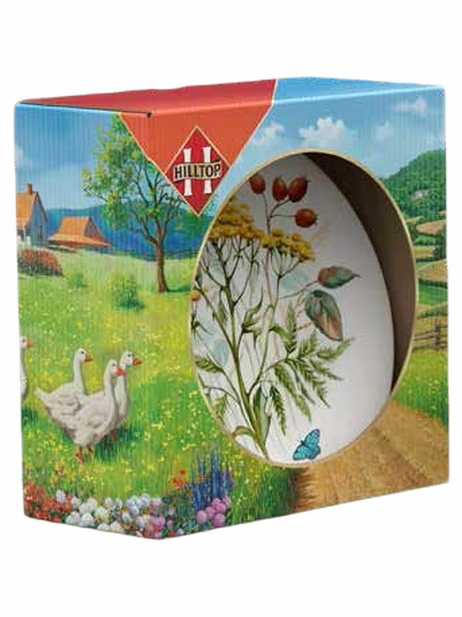 Чай Hilltop Набор "Цветочные шедевры" Чай Цейлонское утро 50г. + тарелка Солнечные цветы