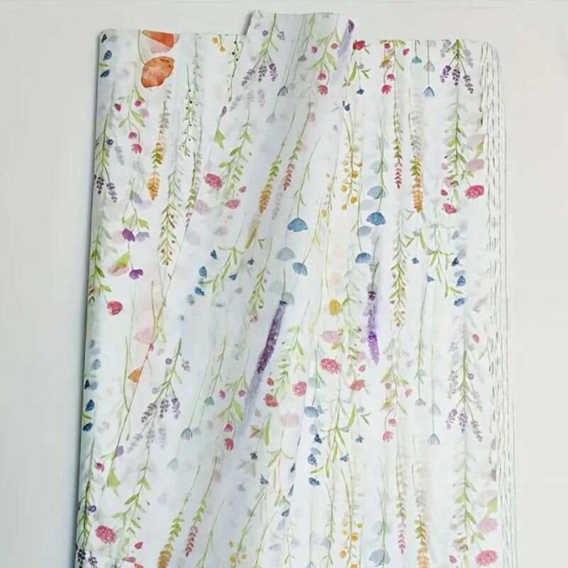 Цветная копировальная бумага для подарков 50x35 см, 10 листов, тонкая упаковочная бумага с мятой текстурой (для цветов, одежды)