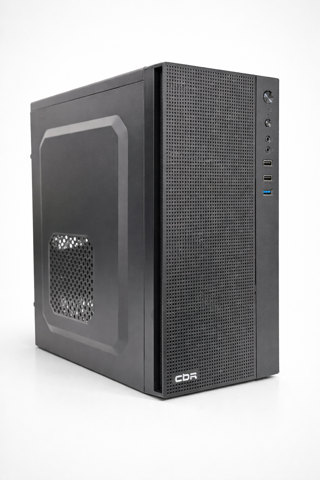 Офисный компьютер CyberNote A1014 (AMD Ryzen3 3200G 3.6ГГц, DDR4 16Гб, SSD1 NVMe 256Гб, SSD2 1Тб, AMD Vega8, Win11Pro)