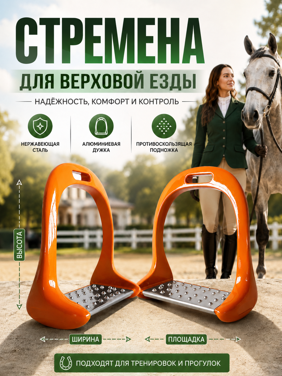 Алюминиевое стремя, утолщенная нескользящая подставка для ног из нержавеющей стали