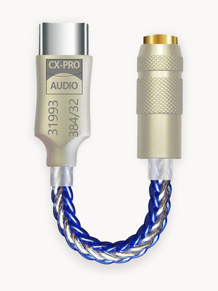 ЦАП усилитель для наушников GraveAudio Type-C to 3.5 Jack CX-Pro DAC DA06 CX31993 (Blue) (в пакете)