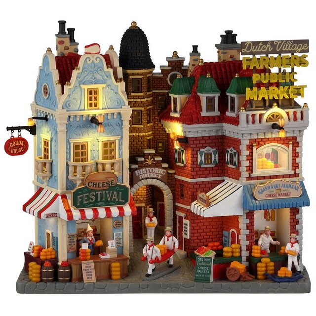 Фасад Голландский фестиваль сыра 29*26 см, подсветка, на батарейках , Lemax, 25868-lemax