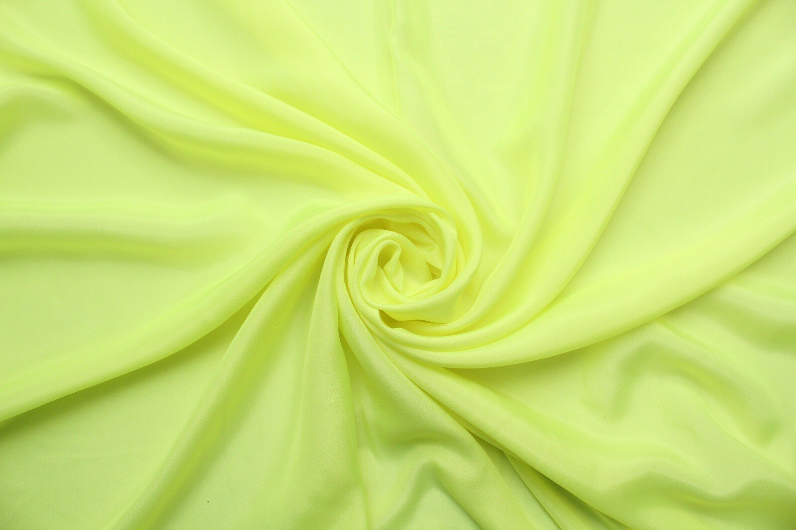 Ткань Шелковый туаль тонкий цвета яркого лайма, ш136см, 0,5 м