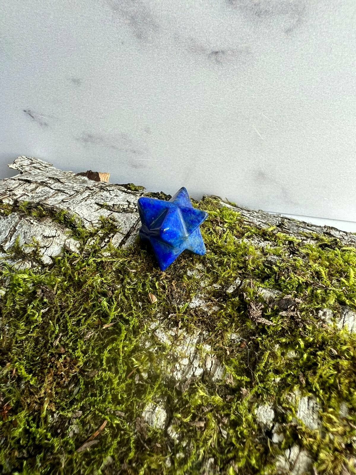 Оберег звезда меркаба из Лазурита, 13х13 мм,