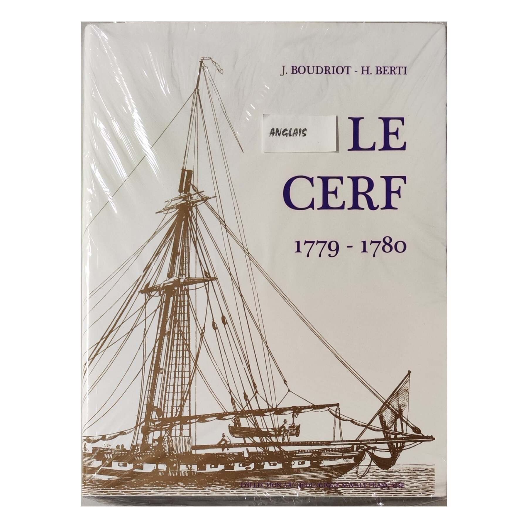 Le Cerf, 1779-1780 годы, английский язык, чертежи корабля, Ancre