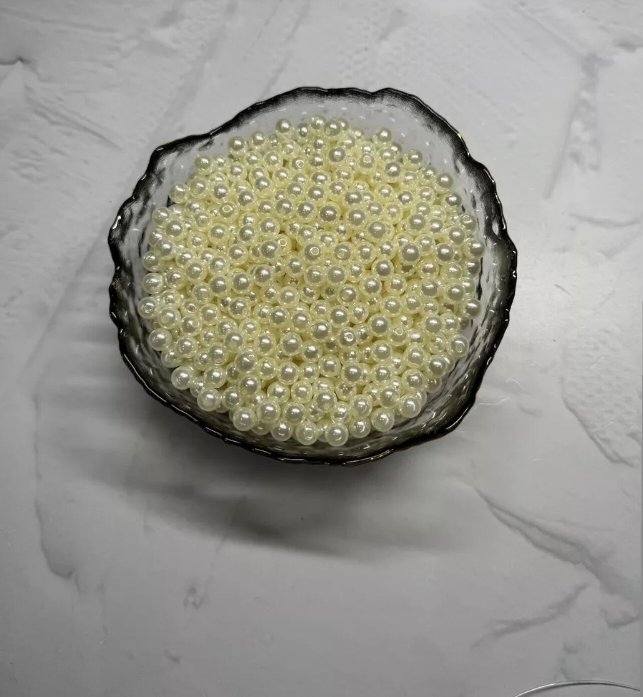 Бусины жемчуг молочный, 8 мм, BOTAN_85, 1400 штук, 1 упаковка, 8 мм