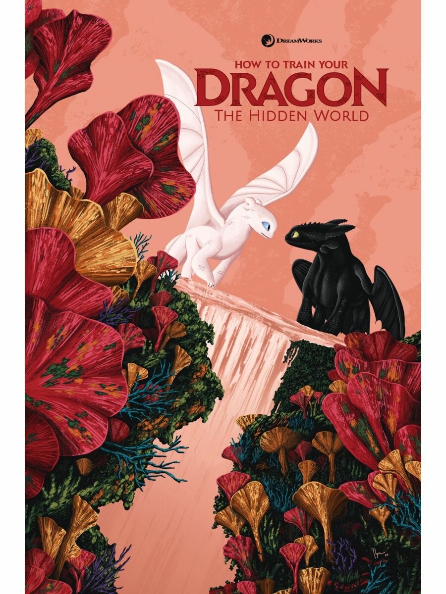 Постер "Как приручить дракона. Беззубик и Дневная Фурия"